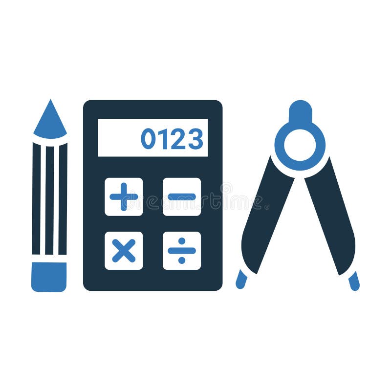 Calculator, Math, Accounting Icon. Editable Vector Graphics Stock ...