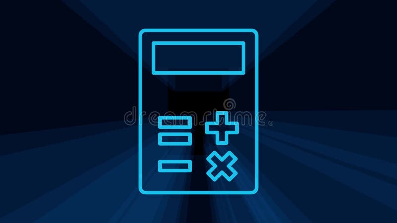 Calculator math animation stock video. Video of personal - 164171243