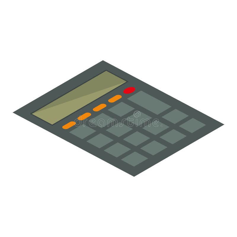 Calculator math device stock illustration. Illustration of math - 83022065