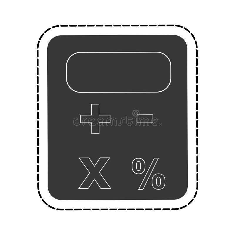 Calculator math gadget stock vector. Illustration of device - 80860134