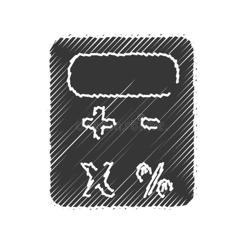 Calculator math gadget stock vector. Illustration of accounting - 80864660