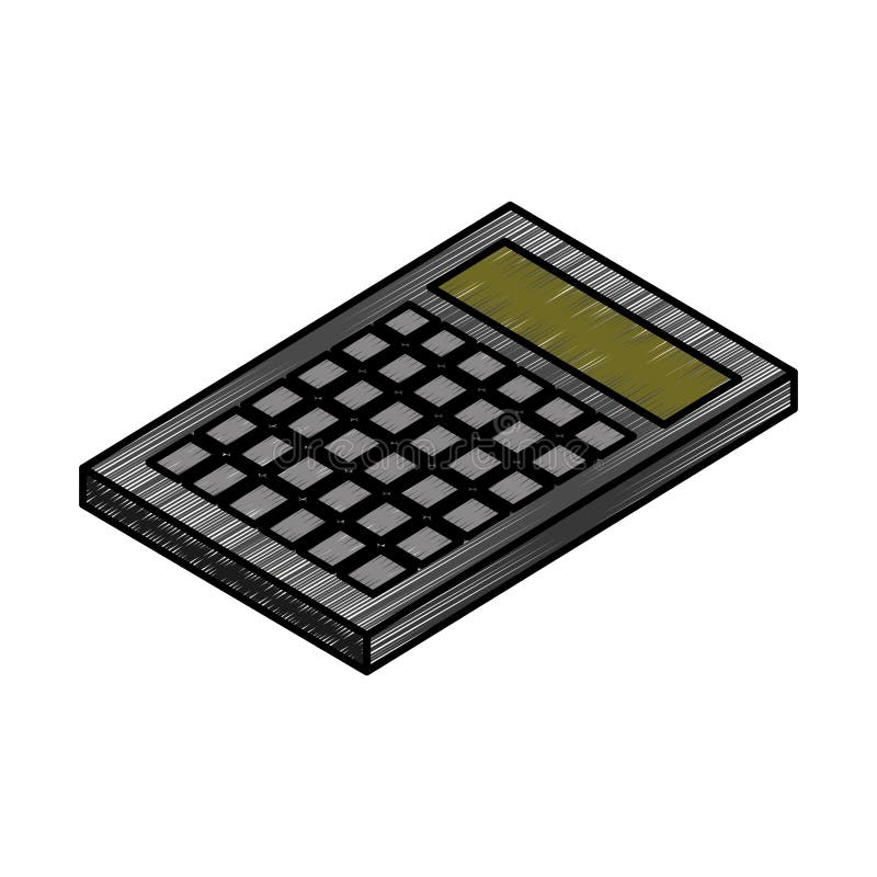 Calculator Math Isometric Icon Stock Vector - Illustration of ...