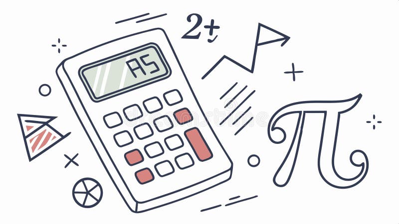 Calculator and Math Symbols, Numeracy and Education Vector Design ...