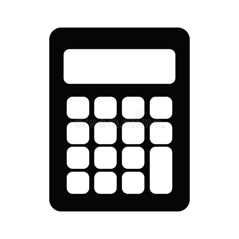 Calculator for math stock vector. Illustration of math - 167242402