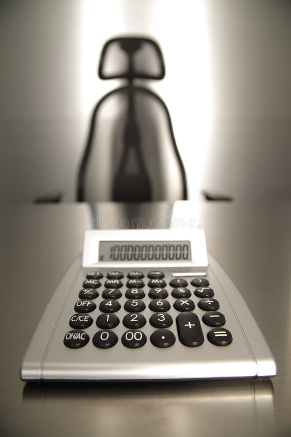 Calculator desk stock image. Image of accounting, data - 238643277