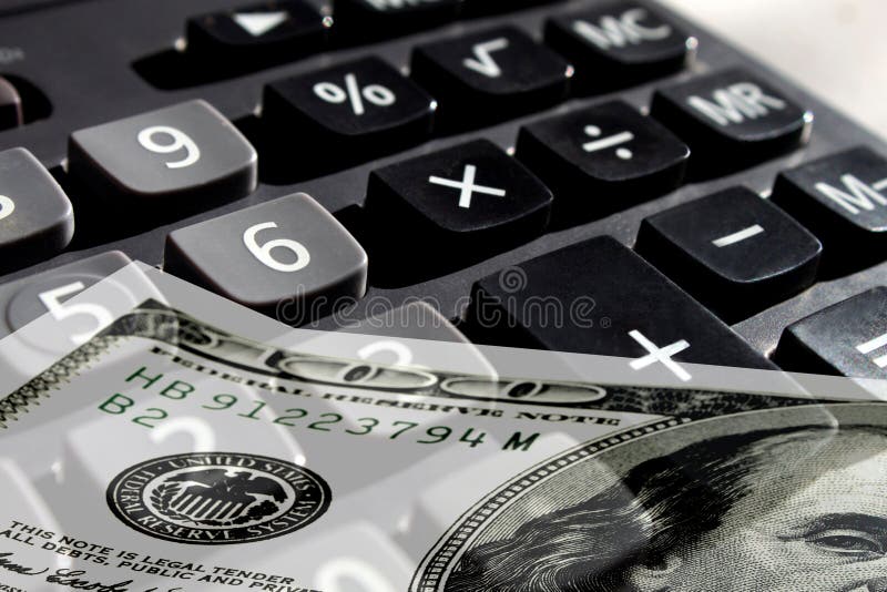 Calculator with Money stock photo. Image of forex, figures - 23605130