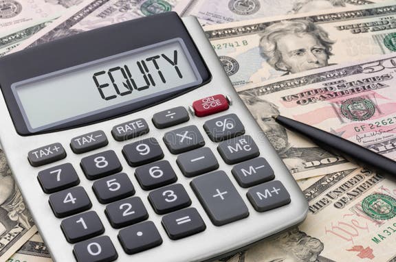 Calculator with Money - Equity Stock Image - Image of equity, concept ...