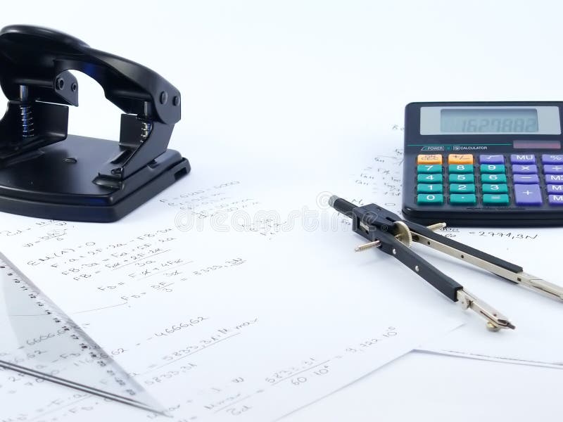 Hand solving problem stock image. Image of test, parts - 952027