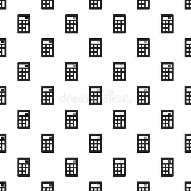 Calculator Pattern Seamless Stock Vector - Illustration of economy ...