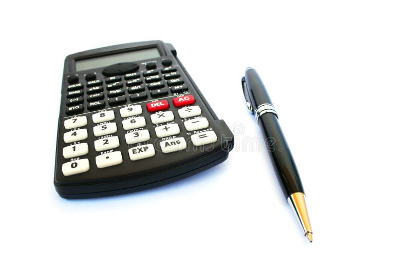 Bank Book with a Pen and Calculator Stock Photo - Image of calculator ...