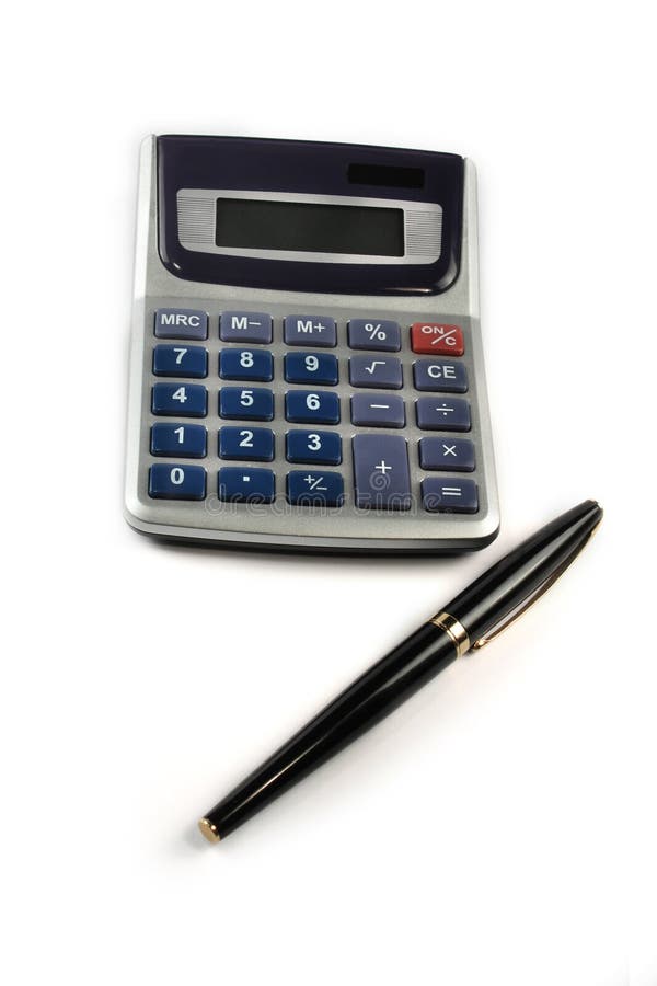 Bank Book with a Pen and Calculator Stock Photo - Image of calculator ...