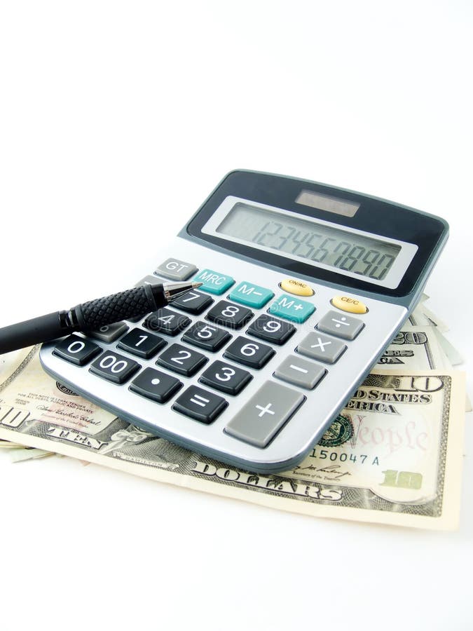 Calculator and Money Stock Photo Stock Image - Image of form, banking ...