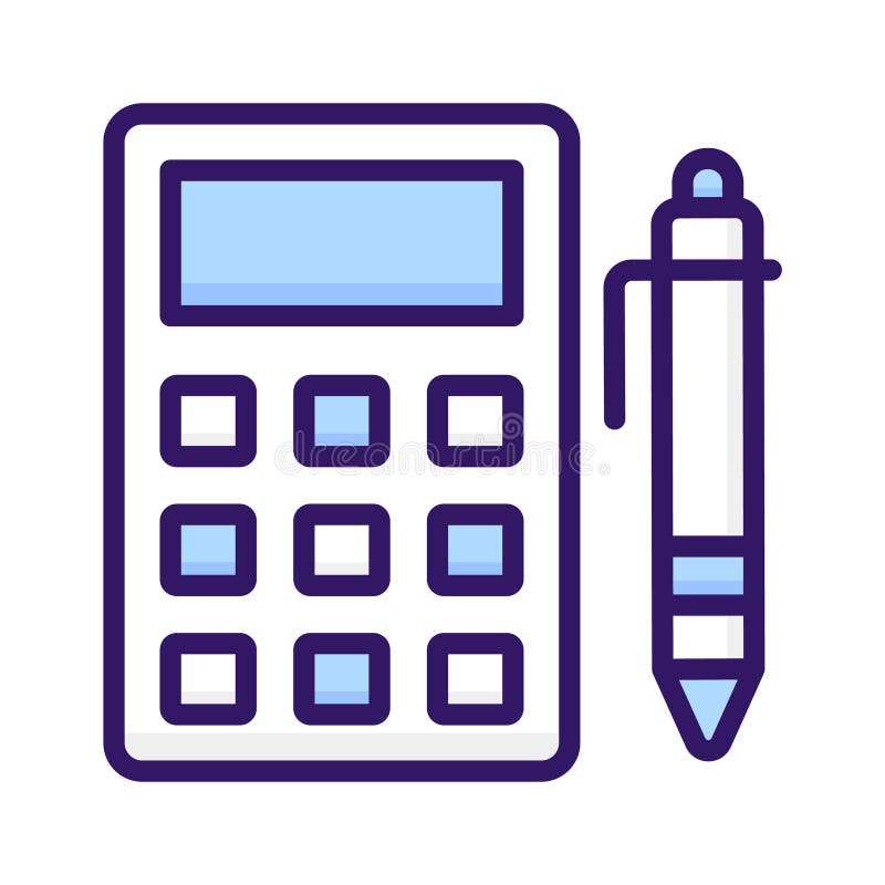 Calculator with Pencil Denoting Accounting Concept Vector, Money ...