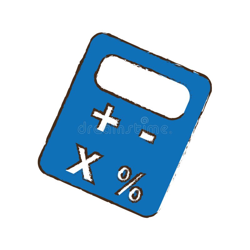 Calculator Pictogram Icon Image Stock Vector - Illustration of ...