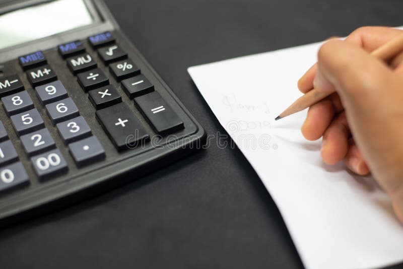 Calculator in Planning Concept Stock Image - Image of loan, banking ...