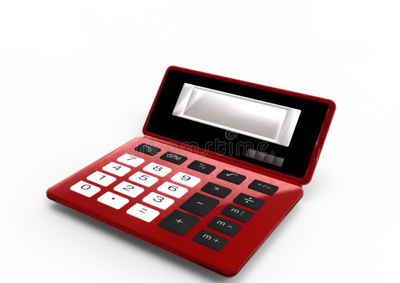 Calculator stock illustration. Illustration of calculation - 91881519
