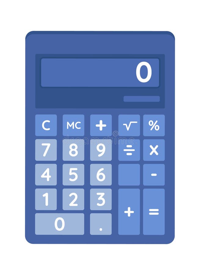 Calculator Semi Flat Color Vector Editable Object Stock Illustration ...