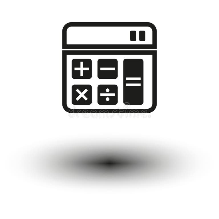 Calculator Black Icon Stock Illustrations – 24,376 Calculator Black ...