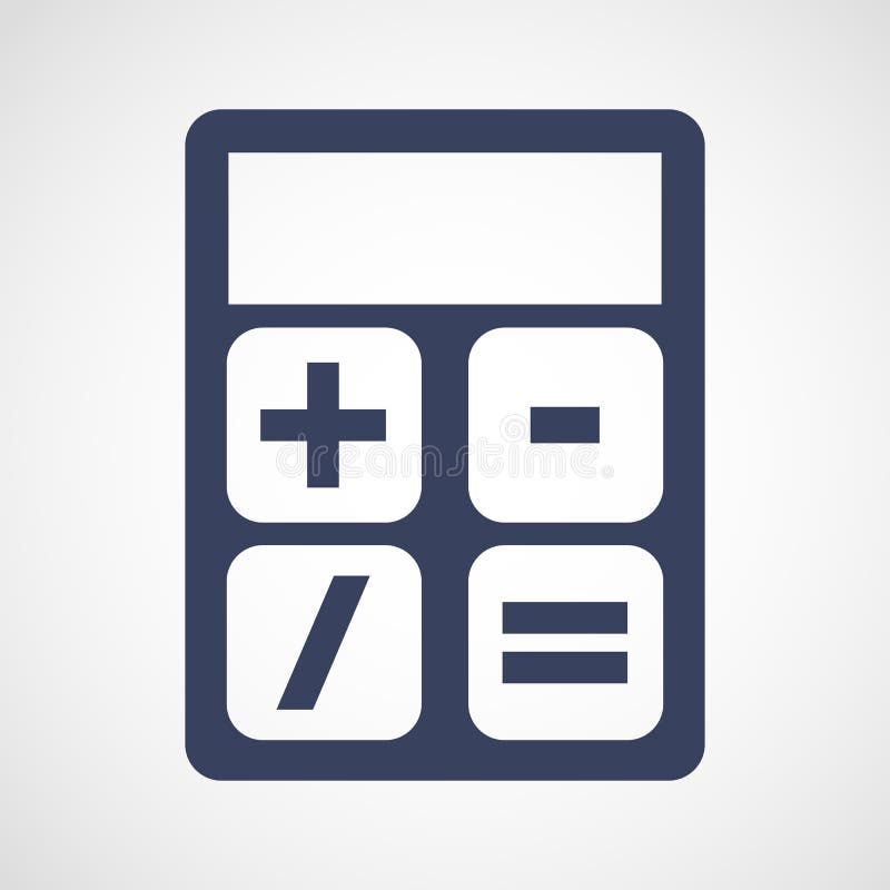 Calculator Sign Flat Icon Vector Illustration EPS10 Stock Illustration ...