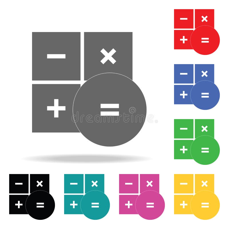 Calculator Sign Icon. Elements in Multi Colored Icons for Mobile ...