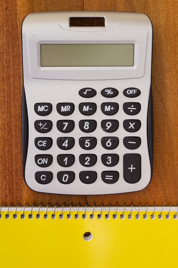 Calculator for Simple Calculations Stock Photo - Image of number, panel ...