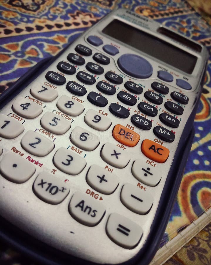 Calculator stock image. Image of math, calculator, calculation - 136281427
