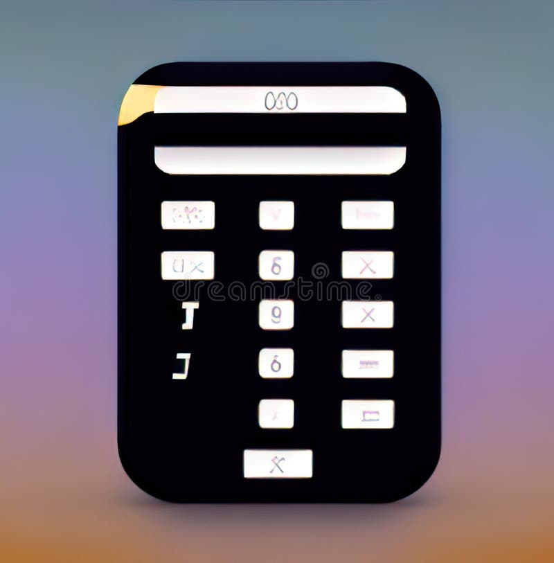 Calculator Software App Icon. Generative AI. Stock Image - Image of ...