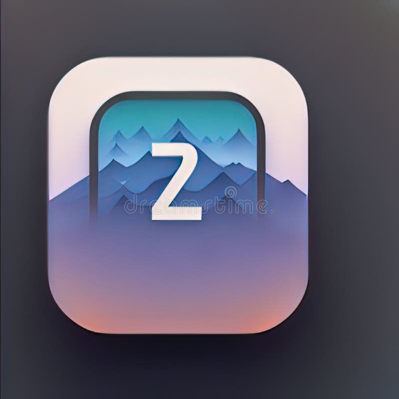 Calculator Software App Icon. Generative AI. Stock Illustration ...