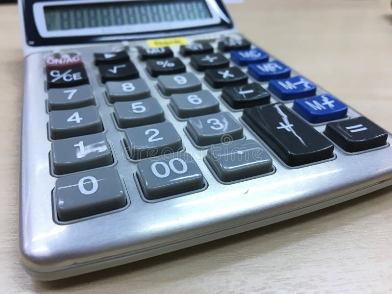 Calculator stock photo. Image of table, calculator, cost - 85609202