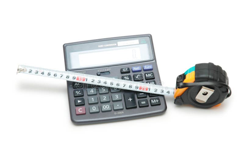 Calculator and Tape Measure is Stock Image - Image of close, home: 2161917