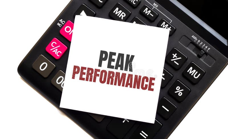 Calculator Text Peak Performance White Paper Stock Photos - Free ...