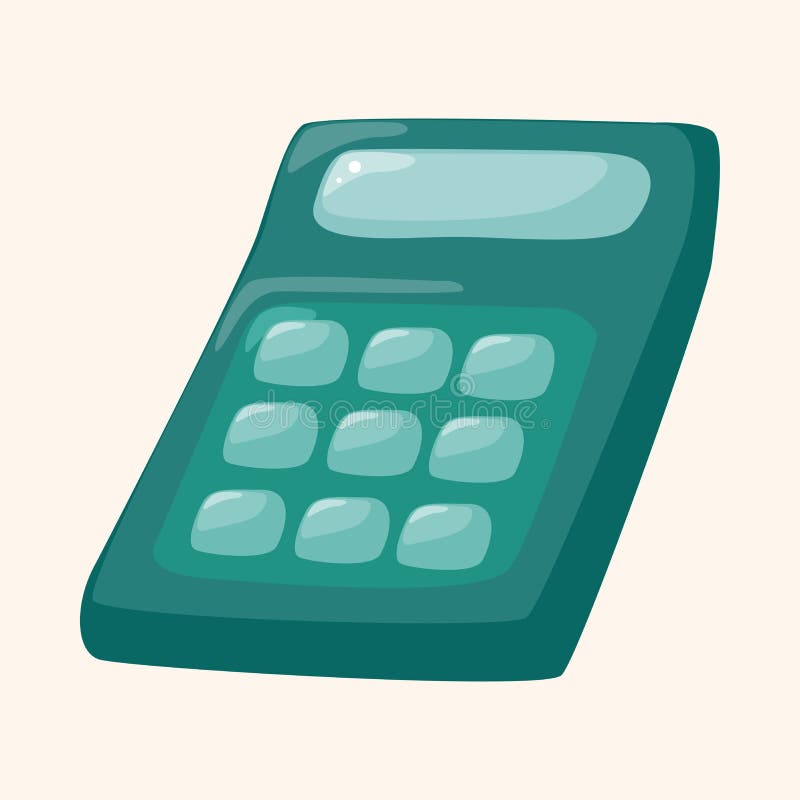 Calculator theme elements stock vector. Illustration of finance - 51824633