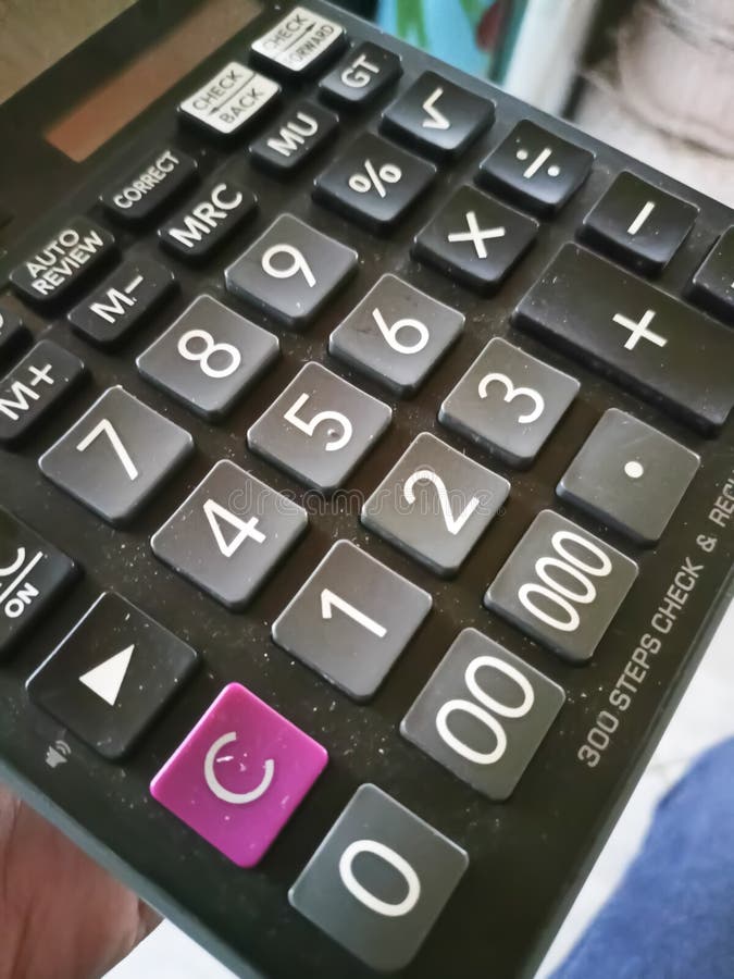 Calculator Tool Used by All Walks of Life To Help in Counting Stock ...