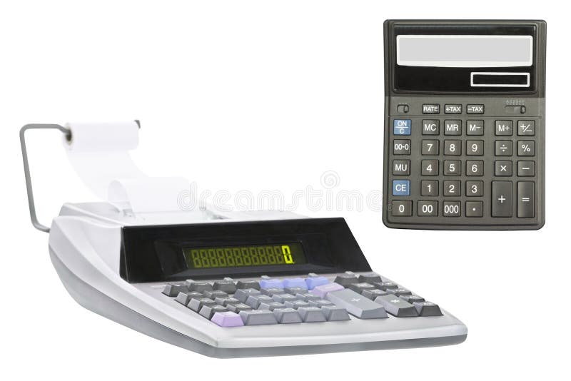 A Calculator, Ink Pen, and Financial Statement Stock Image - Image of ...
