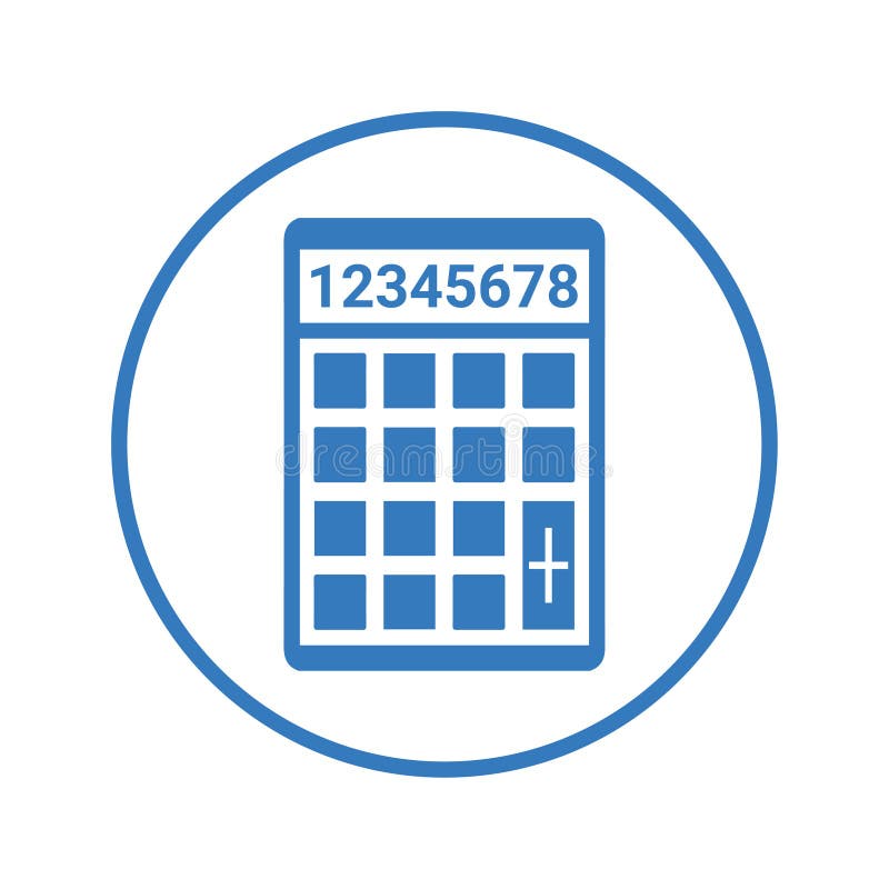 Calculator Vector Icon, Digital Calculate Machine Stock Vector ...