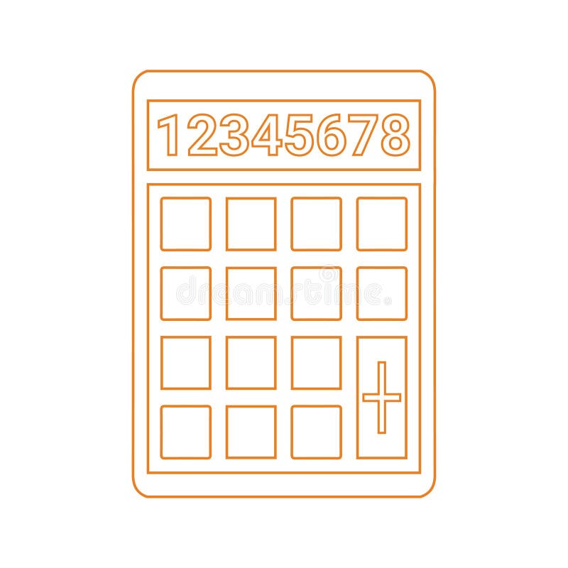 Calculator Vector Icon, Digital Calculate Machine Stock Vector ...
