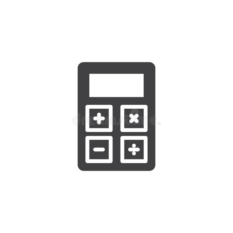 Calculator vector icon stock vector. Illustration of perfect - 121181835