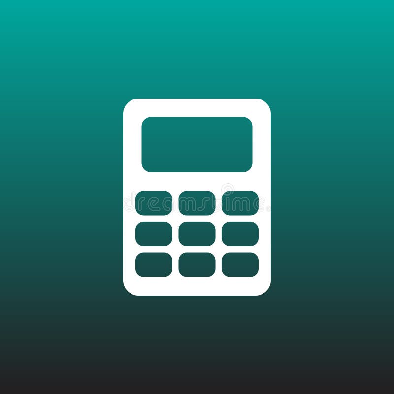 Calculator Vector Icon Illustration Graphic Design. Stock Vector ...