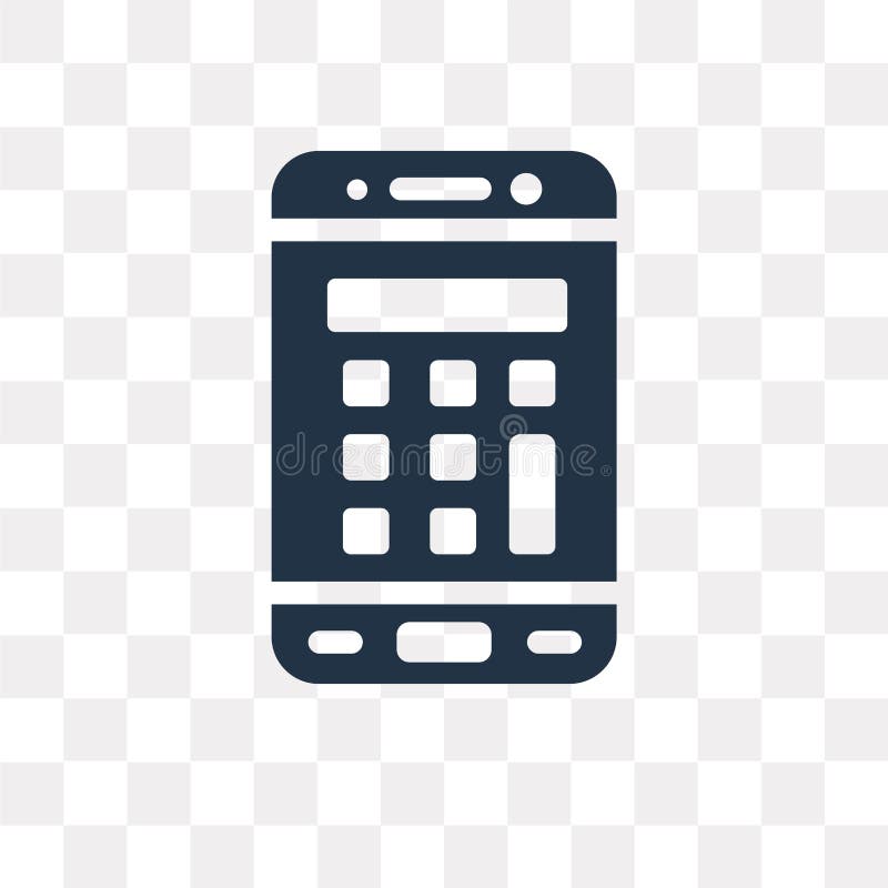 Calculator Vector Icon Isolated on Transparent Background, Calculator ...