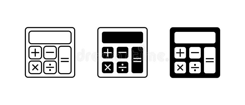 Calculator Vector Icon Set. Accounting Calculator Symbol Stock Vector ... Calculator Vector Icon Set. Accounting Calculator Symbol Stock Vector ...