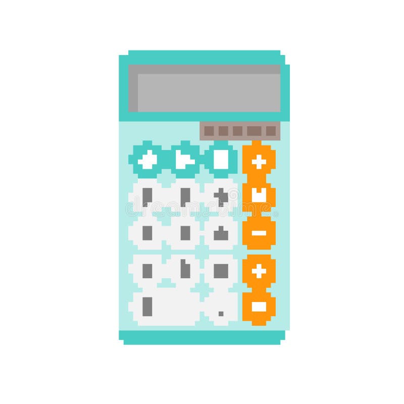 Calculator Pixel Art Stock Illustrations – 145 Calculator Pixel Art ...