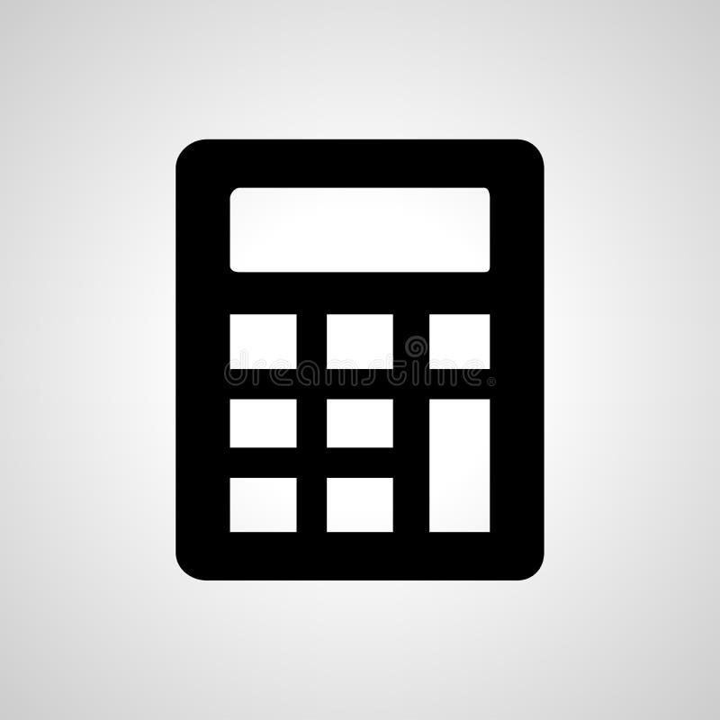 Calculator Simple Icon. Calculator Isolated Vector Icon Stock ...