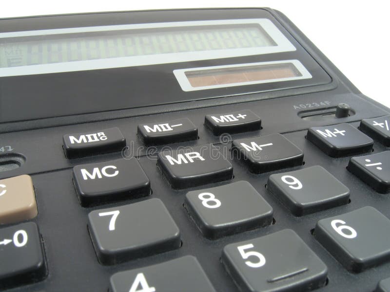 Calculator In White Background Picture. Image: 7887979