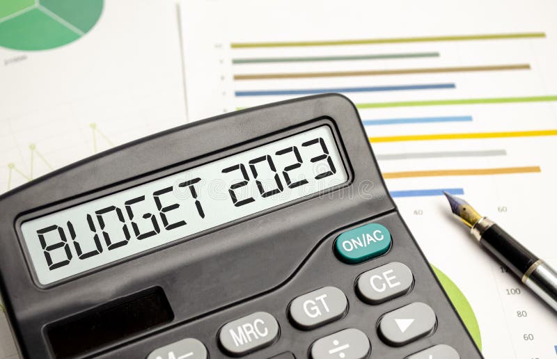 Calculator with the Word BUDGET on the Display Stock Image - Image of ...