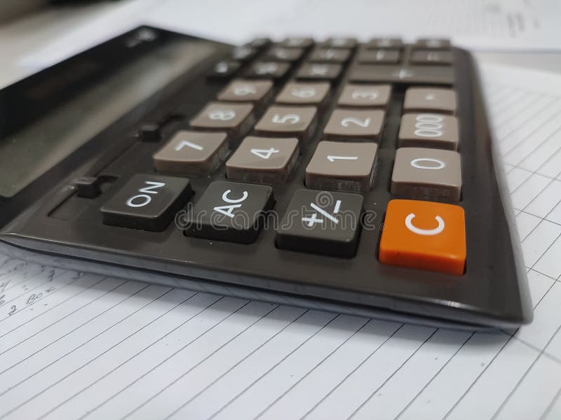 Calculator Work Tools that Facilitate Work in Calculating Stock Image ...