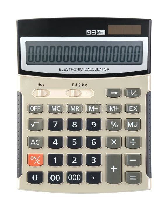 Calculator with zero stock photo. Image of objects, blue - 18970790