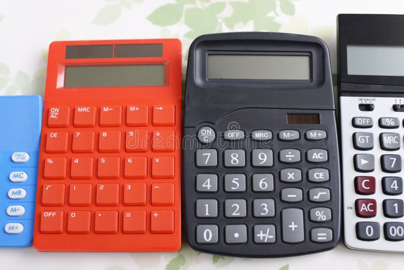 Colorful Calculators stock image. Image of calculators - 15143319