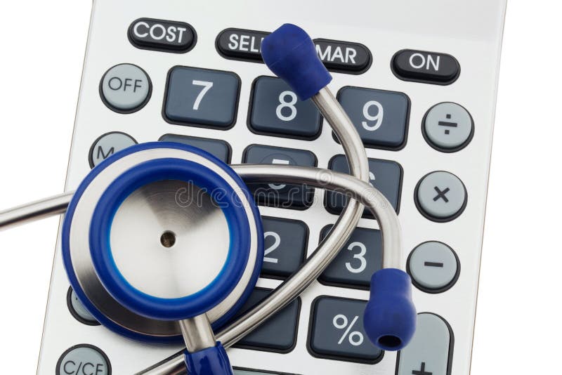 Doctor with a Calculator. Costing Medical Practice Stock Photo - Image ...