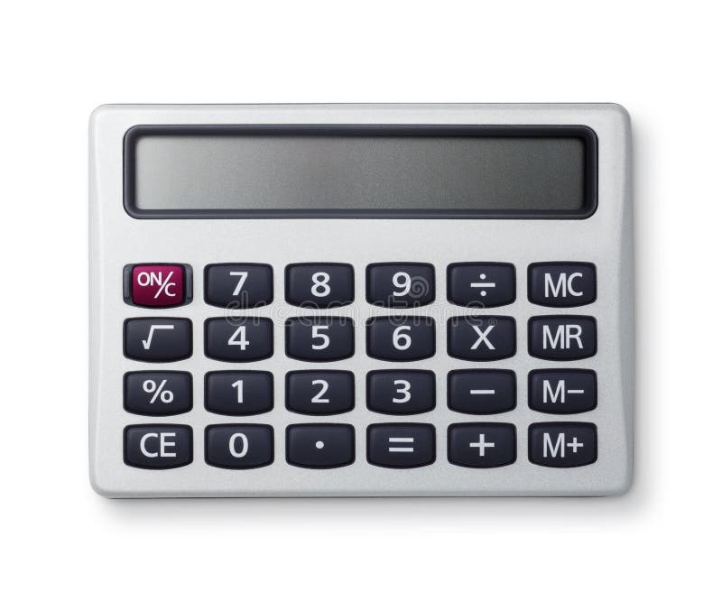 Calculatrice image stock. Image du mathématiques, affichage - 22053459