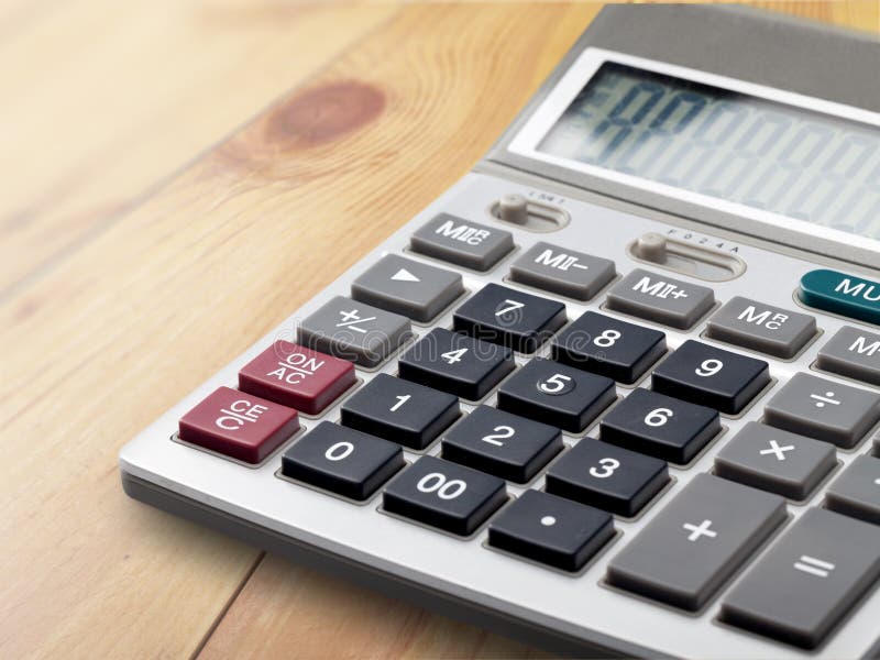 Calculatrice simple photo stock. Image du keypad, finances - 18419656